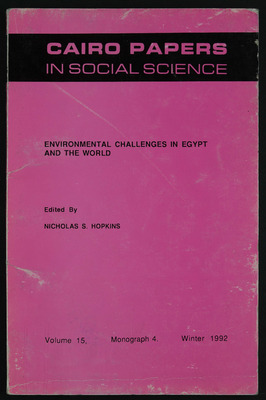 "Towards Sustainable Desert Development for Egypt" by Adli Bishay